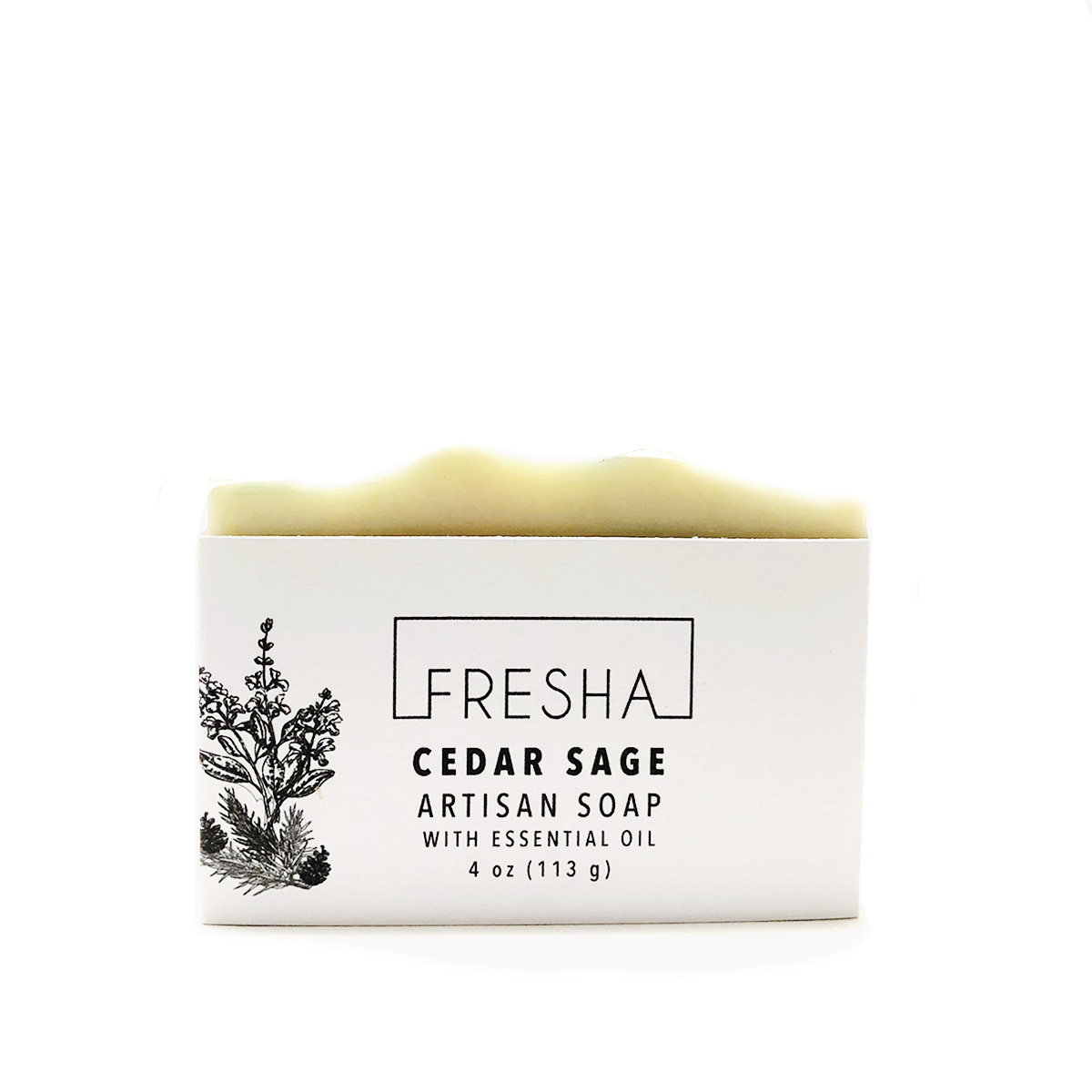 Vegan Cedar Sage Shea Soap - Fresha Soap Co.