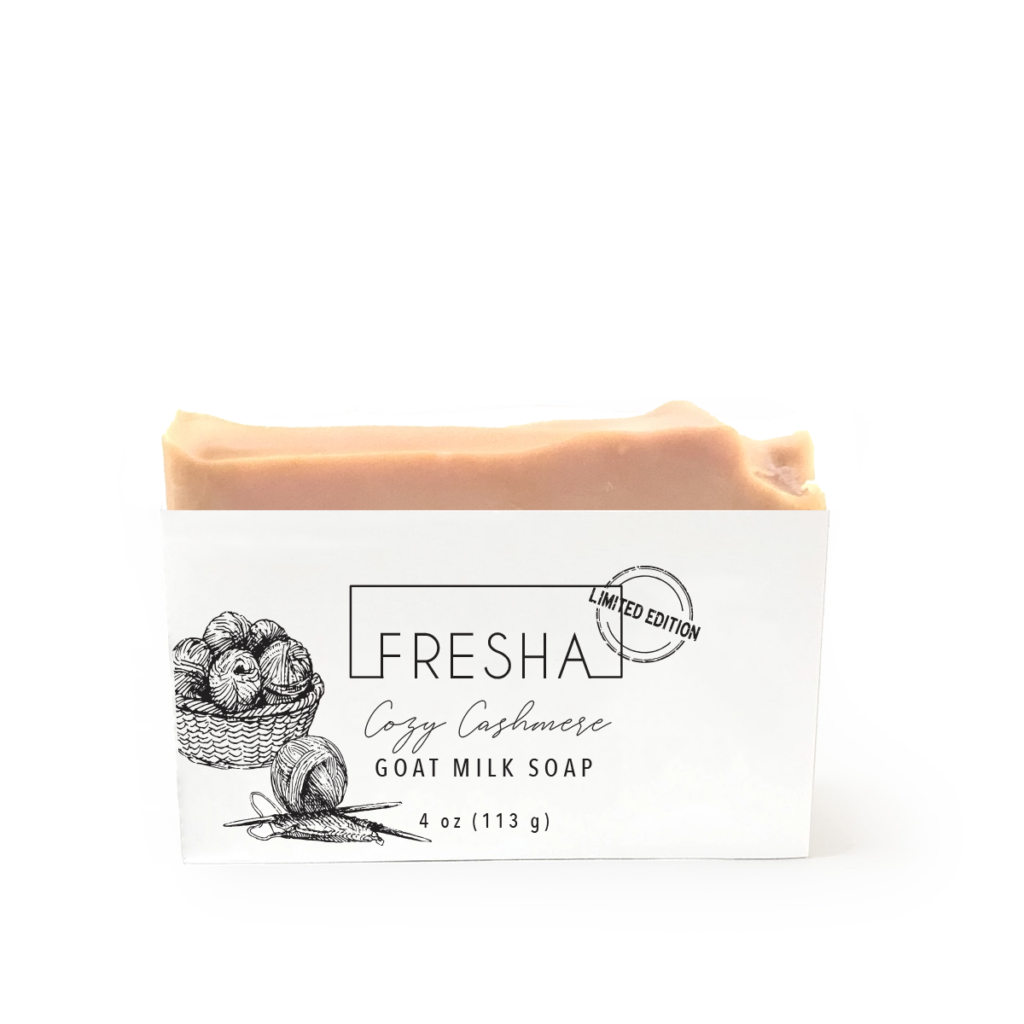 Past Limited Editions - Cozy Cashmere Goat Milk Soap - Fresha Soap Co.